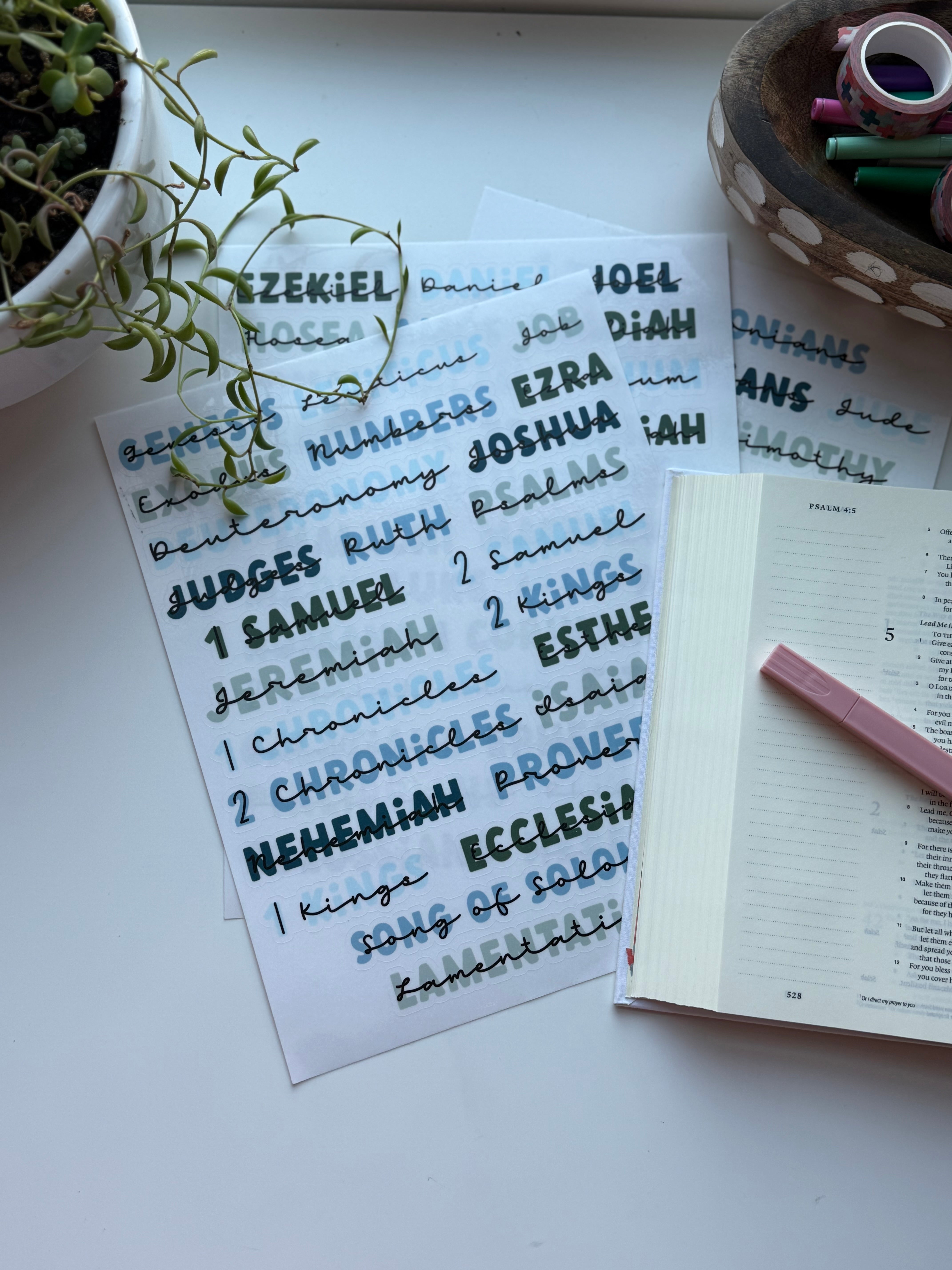 Books of the Bible Header Labels - NATURE AT NIGHT – Kingfolk Co Wholesale