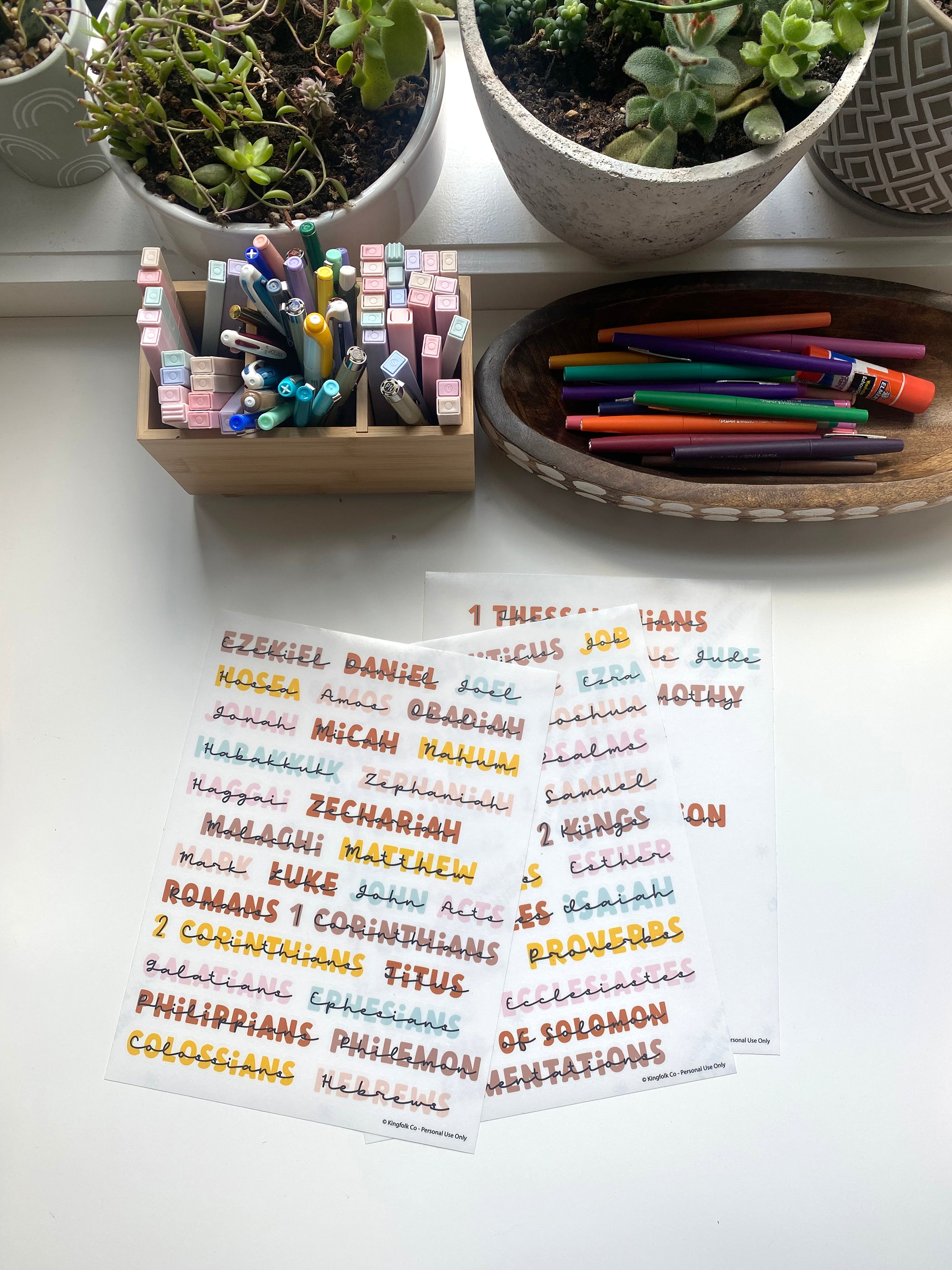 Books of the Bible Header Labels - Boho Edition – Kingfolk Co Wholesale