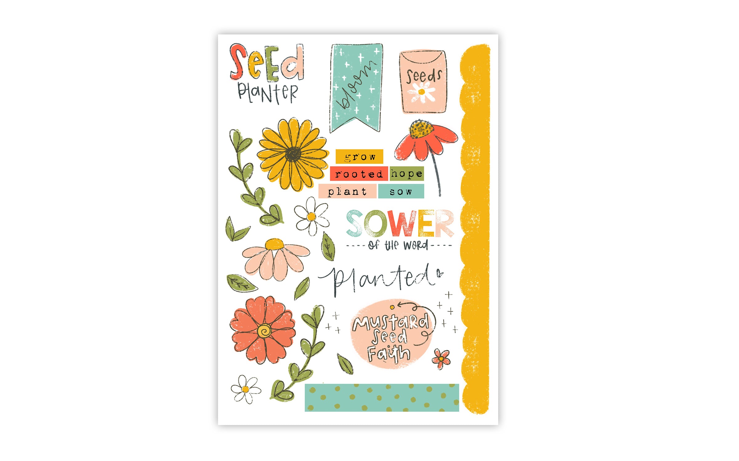 Seed Planter Sticker Sheet – Kingfolk Co Wholesale