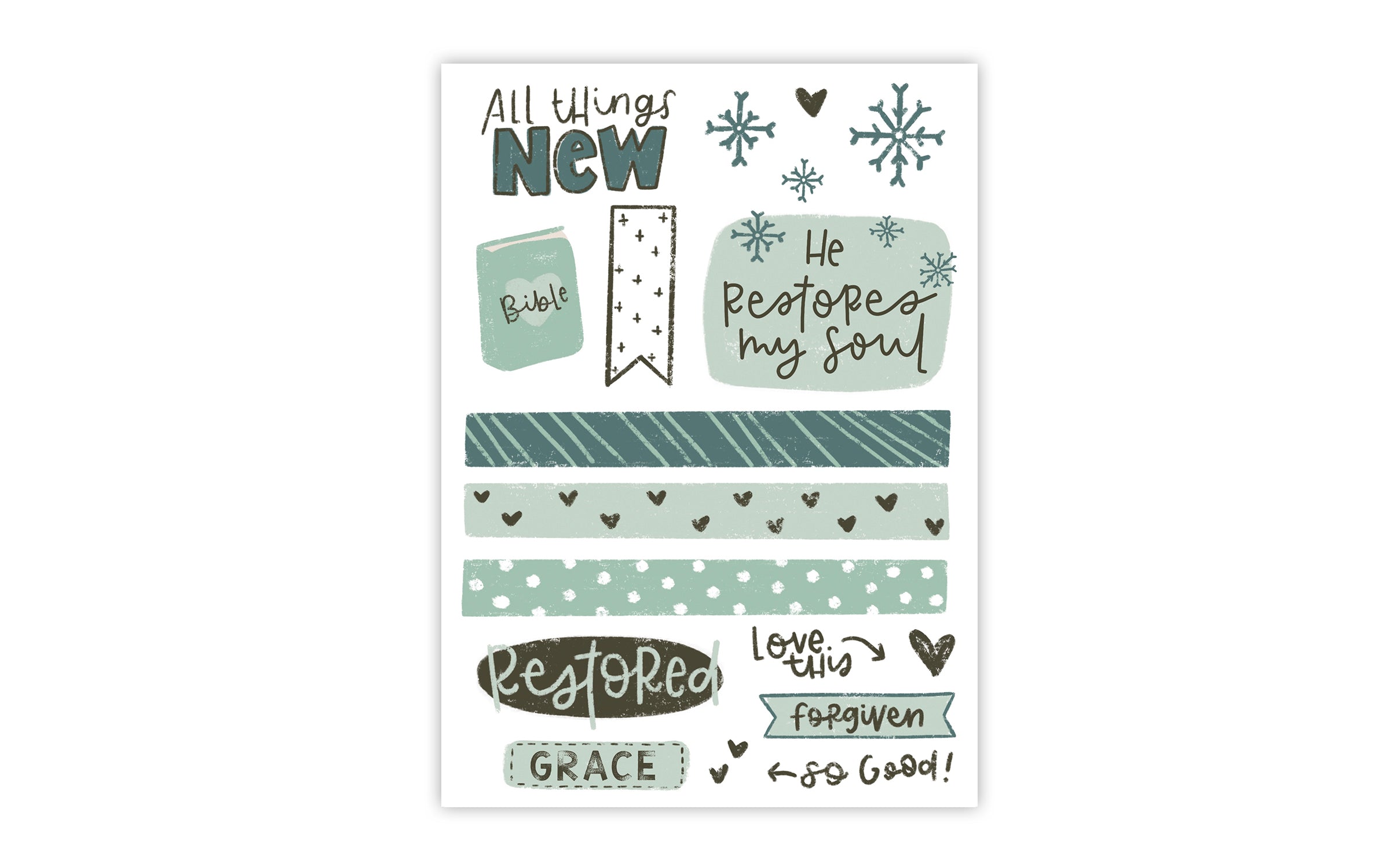 All Things New Sticker Sheet – Kingfolk Co Wholesale