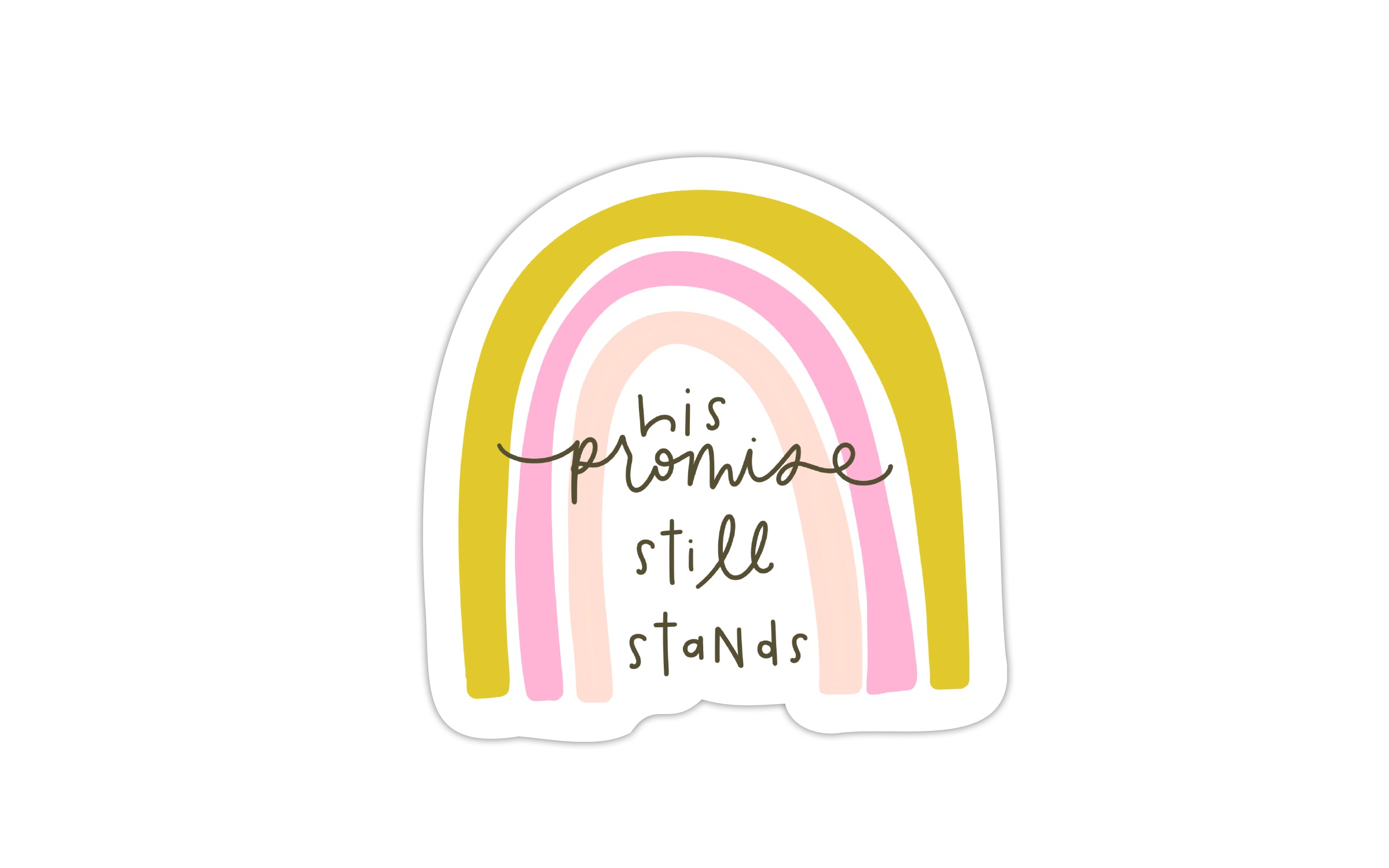 His Promise Still Stands Rainbow Covenant Theme Vinyl Sticker ...