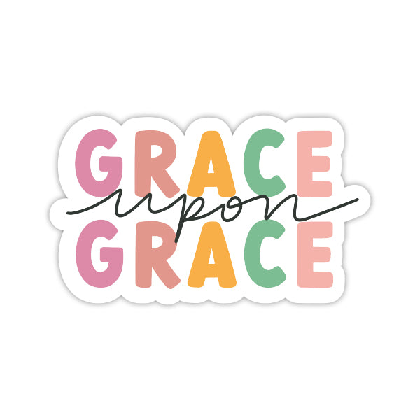 Grace Upon Grace Sticker – Kingfolk Co Wholesale