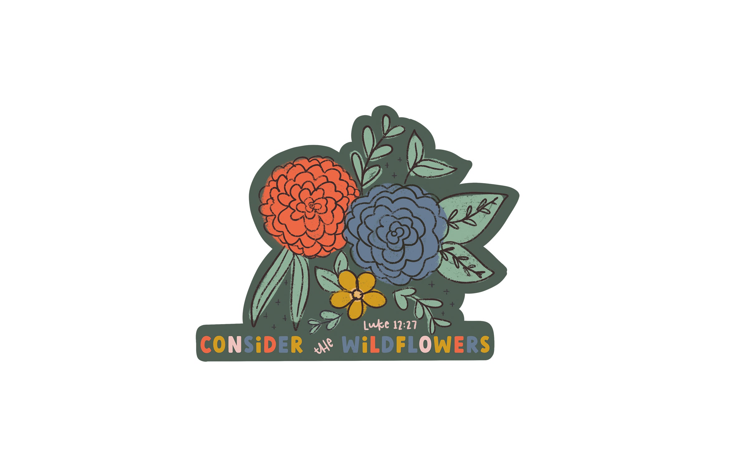 Consider the Wildflowers Vinyl Sticker – Kingfolk Co Wholesale