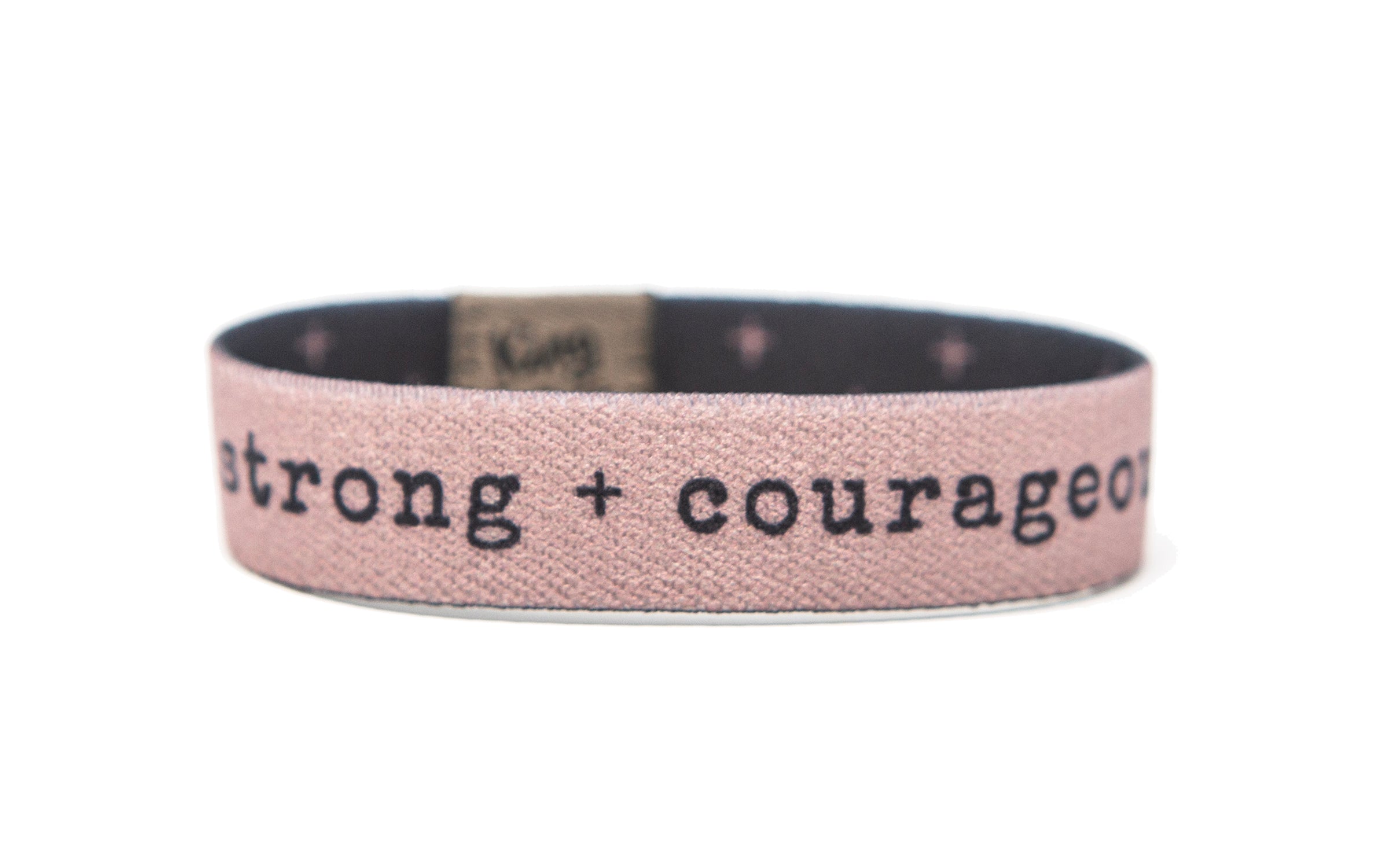 Joshua 1:9 Be Strong + Courageous Stretchy Bracelet – Kingfolk Co Wholesale
