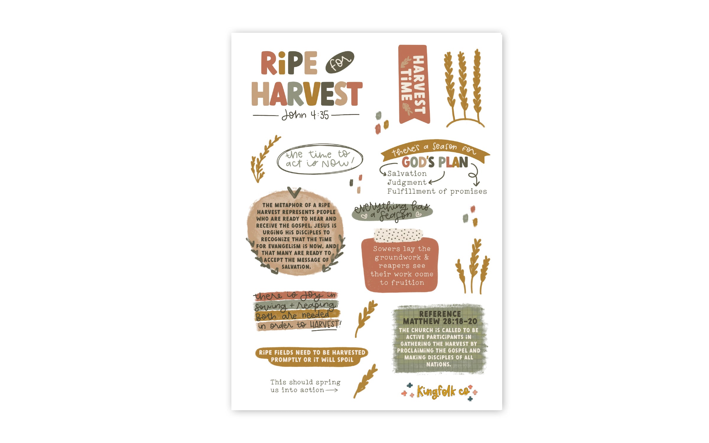 Ripe for Harvest Sticker Sheet – Kingfolk Co Wholesale