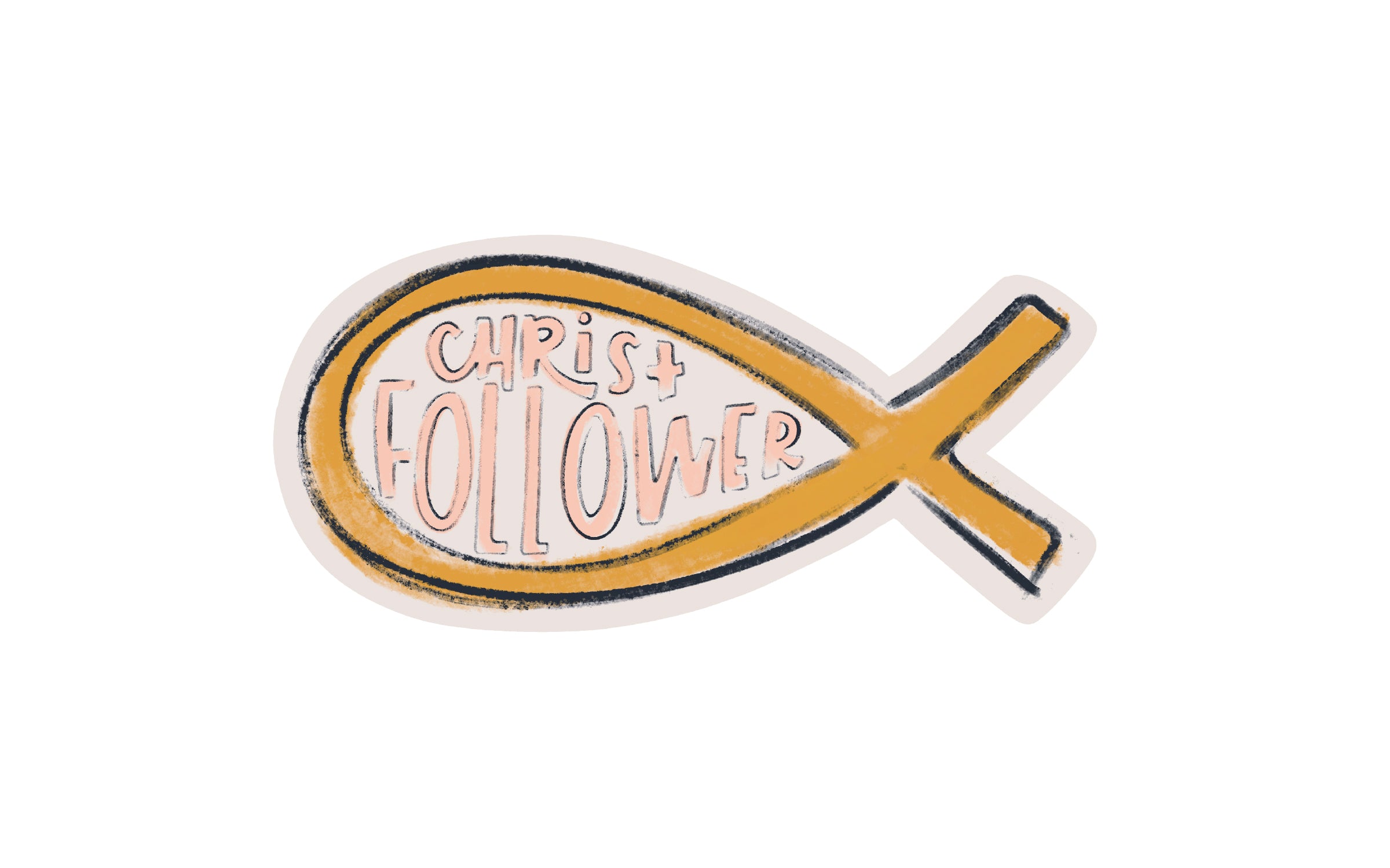 Christ Follower Fish Vinyl Sticker – Kingfolk Co Wholesale