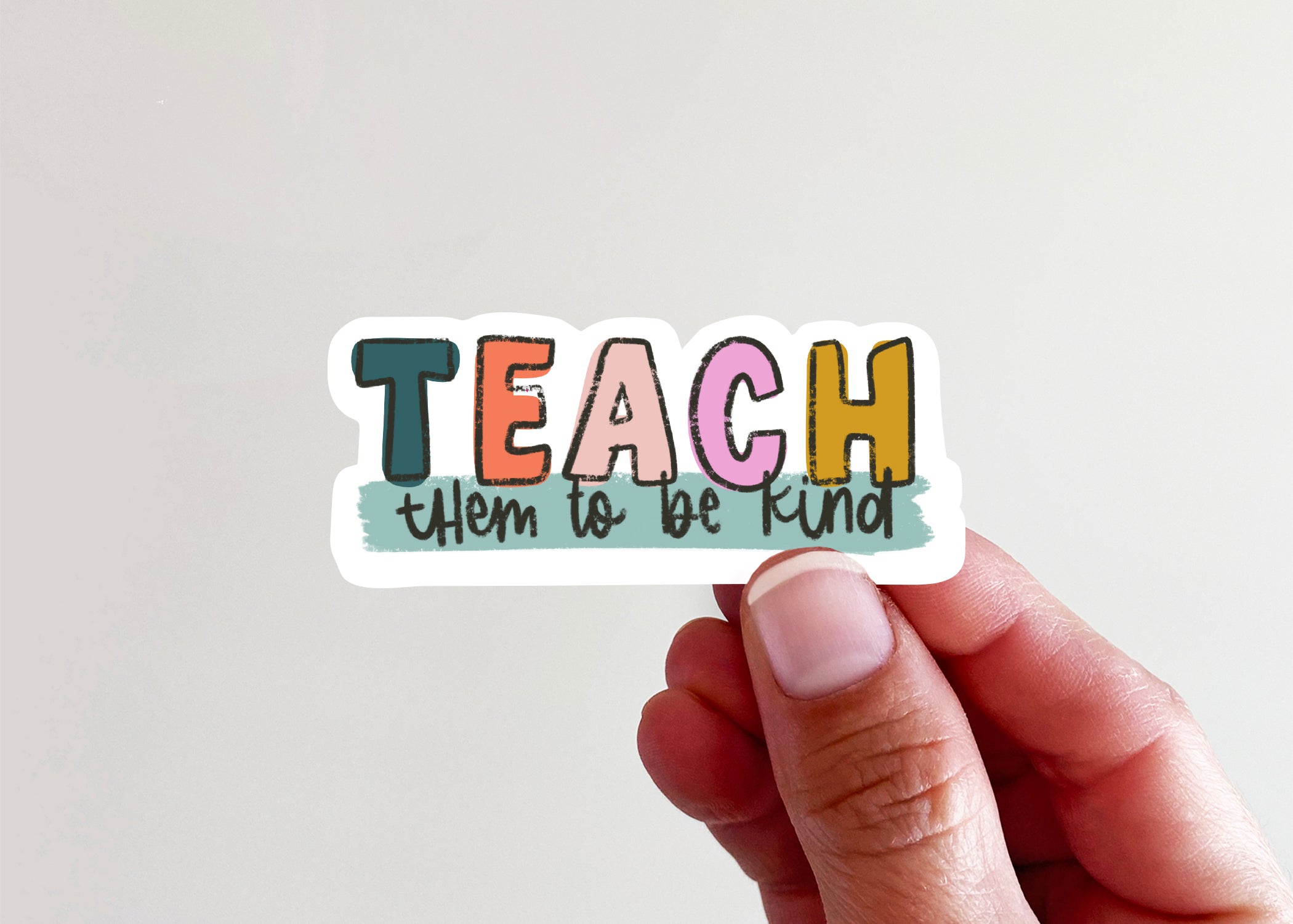 Teach Them to Be Kind Vinyl Sticker – Kingfolk Co Wholesale
